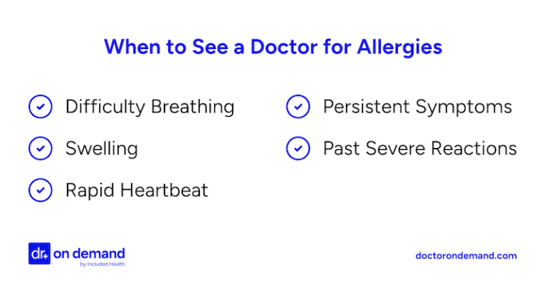 When to Go to a Doctor for Allergies: What Type of Doctor to See?